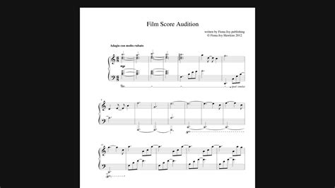 Film Score Piano Sheet Music Pianists