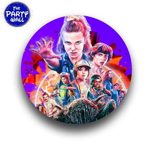 Stranger Things Funda Para Mampara Circular The Party Wall Store