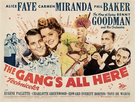 Cult Film Freak Alice Faye And Carmen Miranda In The Gangs All Here