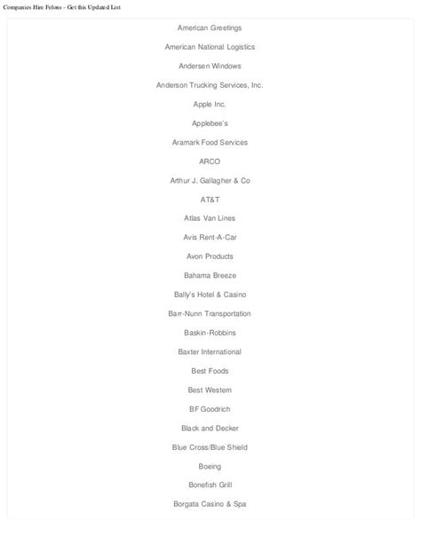 Jobs For Ex Offenders And Felons Updated List Of Companies That Hire