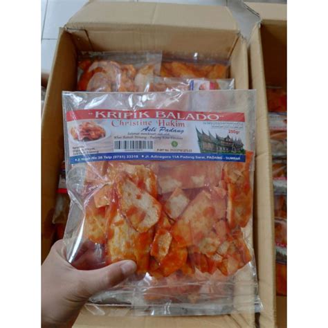 Jual Keripik Singkong Balado Christine Hakim Khas Padang Shopee Indonesia