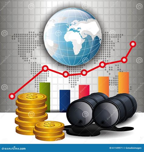 Oil Prices Infographic Design Stock Vector Illustration Of Drop