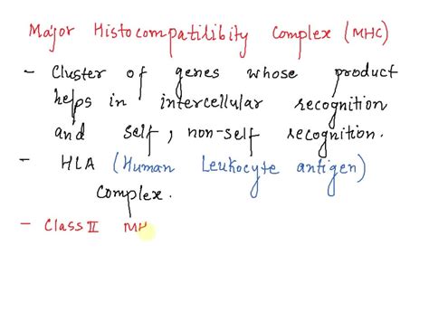 Solved Class Ii Mhc Genes Code For Multiple Choice Certain Secreted