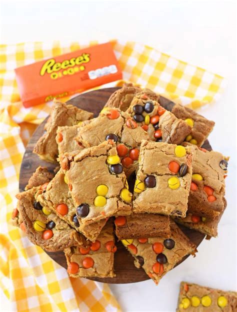 Chewy Reeses Pieces Peanut Butter Brownies Hands Down The Best Recipe