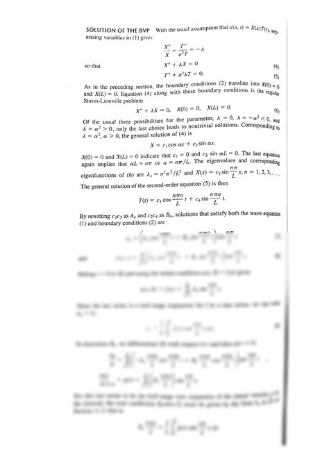 SOLUTION Wave Equation Partial Differential Equation Studypool