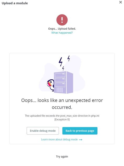 Module Upload Error File Exceed Size Prestashop General Topics