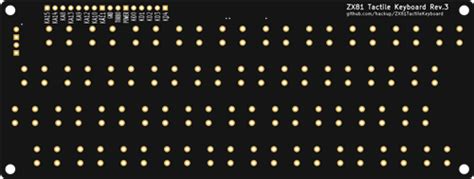 ZX81 Tactile Keyboard Rev 3 Share Project PCBWay