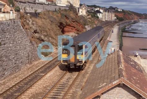 35mm Railway Slide Of Class 155 Dmu 155332 Dawlish Copyright To