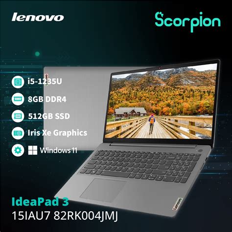 Lenovo IdeaPad 3 15IAU7 82RK004JMJ Laptop Shopee Malaysia
