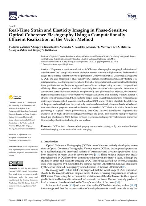 Pdf Real Time Strain And Elasticity Imaging In Phase Sensitive Optical Coherence Elastography