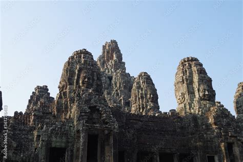 Foto De カンボジア 世界遺産アンコール遺跡群 アンコールトムのバイヨン寺院 Do Stock Adobe Stock