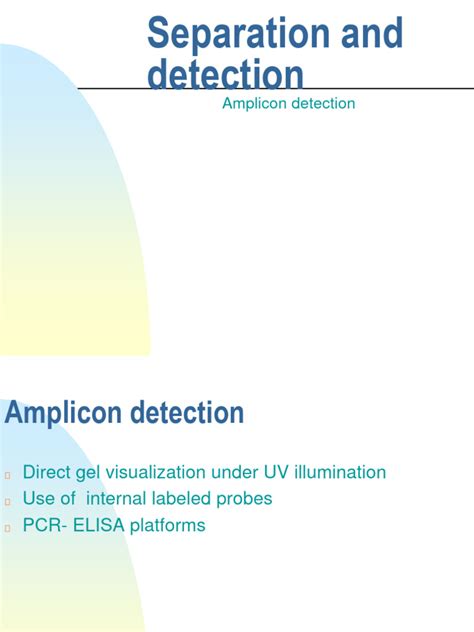 Amplicon Separation And Detection Techniques Pdf