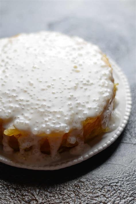 Vietnamese Steamed Banana Pudding In Coconut Sauce Summer And Spice
