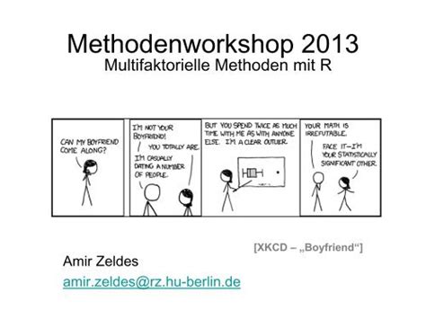 Multifaktorielle Methoden Mit R