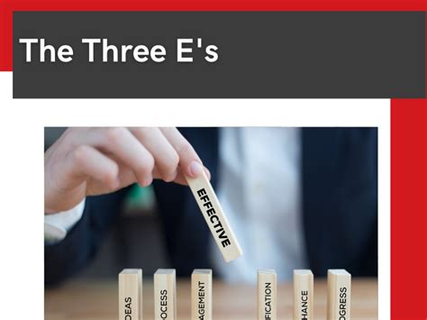 Efficiency And Effectiveness