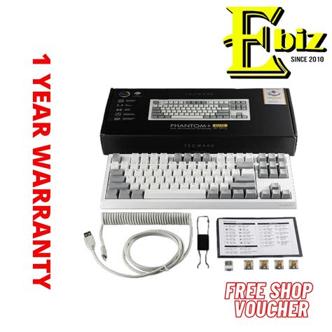 TECWARE Phantom Elite 87 RGB White 87 Keys Mechanical Gaming Keyboard Shopee Malaysia