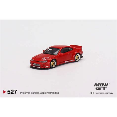 Mini GT Nissan Silvia S15 Rocket Bunny Red