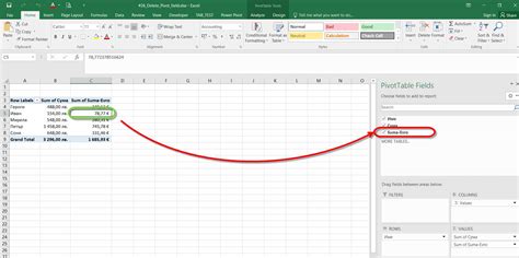 Как да изтрием изчислително поле от Pivot таблица Блогът на Аула