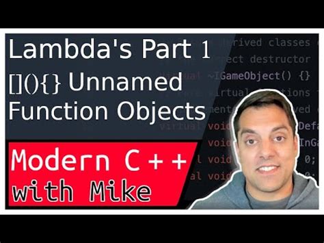 C Lambdas Part Unnamed Function Objects Closures In C