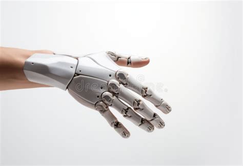 Human And Robot Hand Interaction Generative Ai Stock Illustration Illustration Of Reach