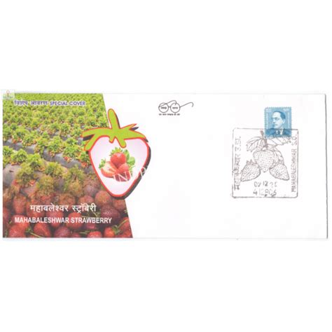 India 2024 Special Cover Of Mahabaleshwar Strawberry With Permanent
