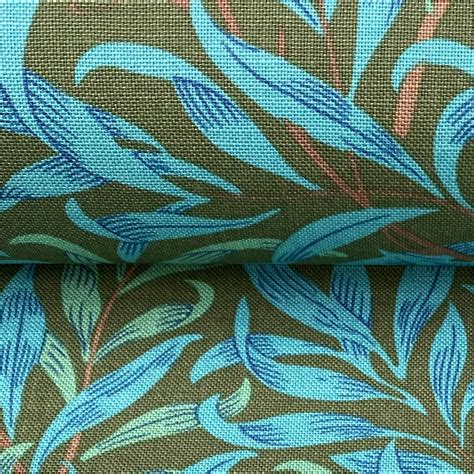 Ben Pentreath For Morris And Co Willow Bough In Olive And Turquoise