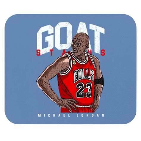 Goat Status Michael Jordan Mouse Pads 9 × 8 Carolina Blue Sold By And K Adventures Inc Sku