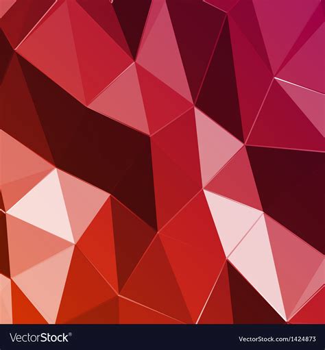 Abstract Geometric Red Triangle Background Vector Image