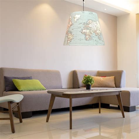 WORLD MAP Handmade Lamp Shade By Abajur A Country Style Lampshade For