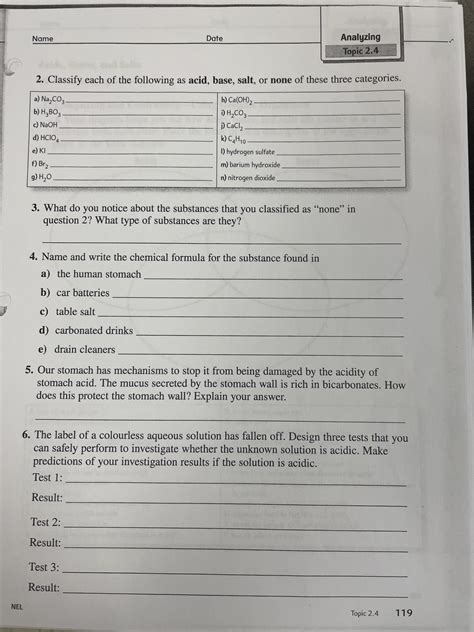 Unit 2 Chemistry DEBOU SCIENCE
