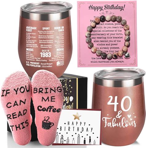 Amazon 40th Birthday Gifts For Women Turning 40 Gifts Set For