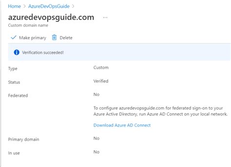 Adding Custom Domain To Azure Active Directory AzureDevOps Guide