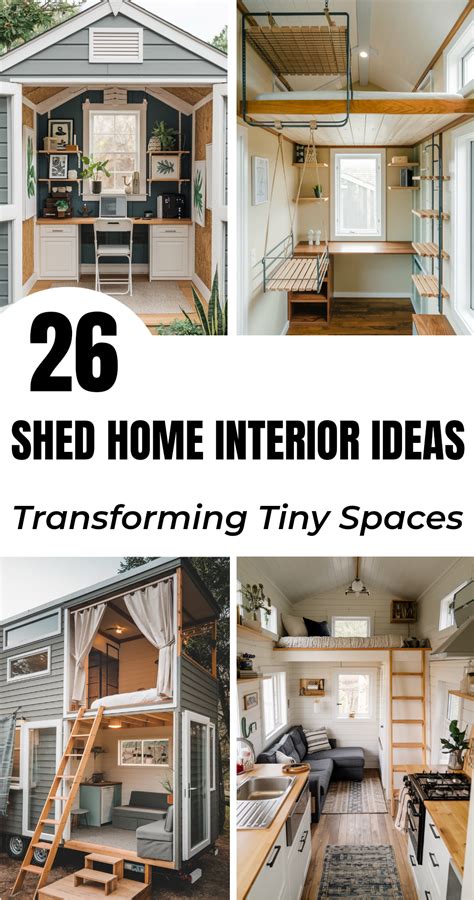 26 Shed Home Interior Ideas Transforming Tiny Spaces Tiny Home Shed