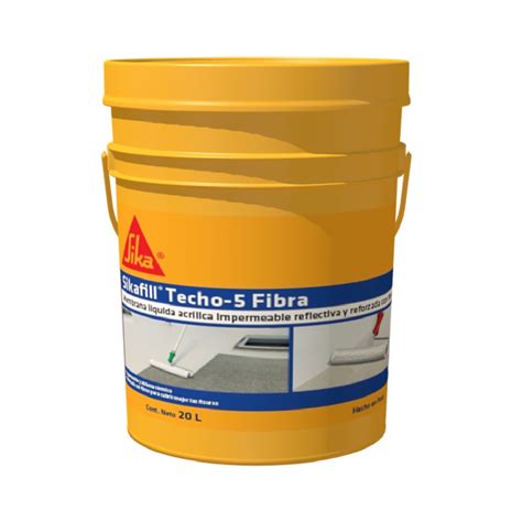 Impermeabilizante De Techos SikaFill Techo 5 Fibra Gris X 20 L Sika