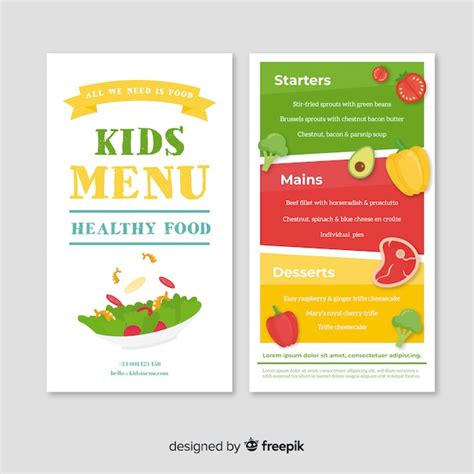 피자 메뉴 템플릿 무료 벡터