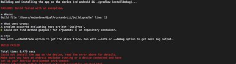 Javascript React Native Android Gives Error About Gradle Stack Overflow
