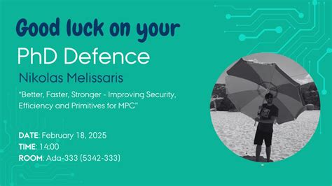 Computerscience Phddefence Cryptography Mpc Security Department Of Computer Science