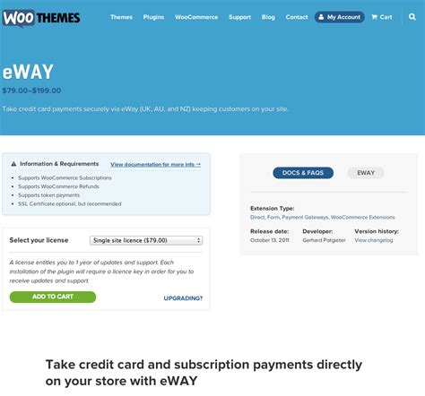 Woocommerce Eway Payment Gateway