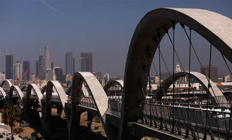 Photos Las New 6th Street Bridge Opens Los Angeles Times