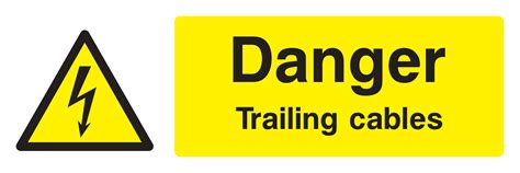 Danger Trailing Cables Sign By Safe Signs