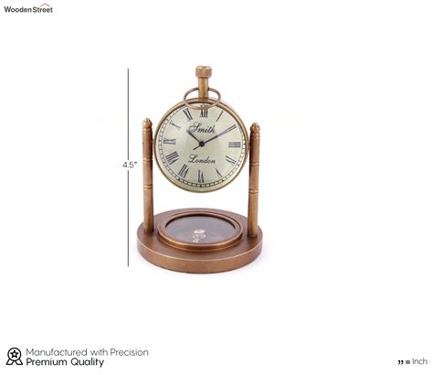 Buy Akeeratly Brass Table Clock With Navigation Compass Antique Table