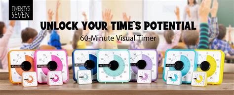 Twenty5 Seven Countdown Timer 7 5 Inch 60 Minute 1 Hour Visual Timer
