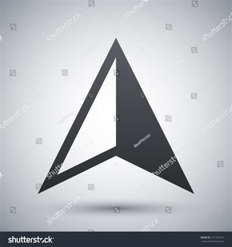 Vector Gps Arrow Icon Stock Vector Royalty Free 271724141 Shutterstock