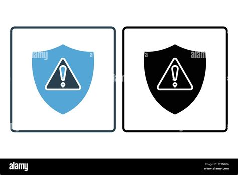Security Alert Icon Shield With Exclamation Mark Icon Related To Warning Notification
