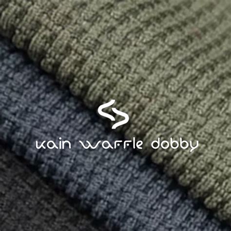 Jual Terupdate Bahan Kain Waffle Dobby Wafle Dobby Bahan Kemeja Premium Quality 0 5meter