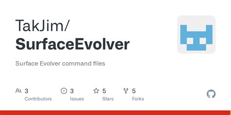 Github Takjimsurfaceevolver Surface Evolver Command Files