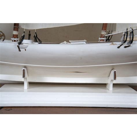 Vintage America Nautical Maritime Model Sailboat Scooner Yacht Clipper Boat Chairish