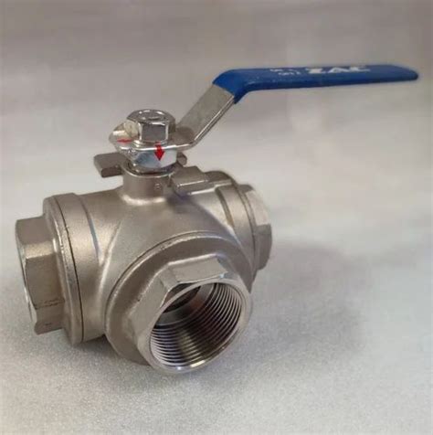 ZAC 440 Stainless Steel Three Way Ball Valve At 1736 Piece In Vadodara ID 6104555148