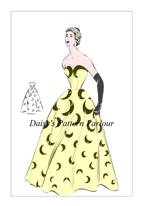 Vintage Sewing Pattern Dress Cocktail Evening Eclair Coupe Paris Plus
