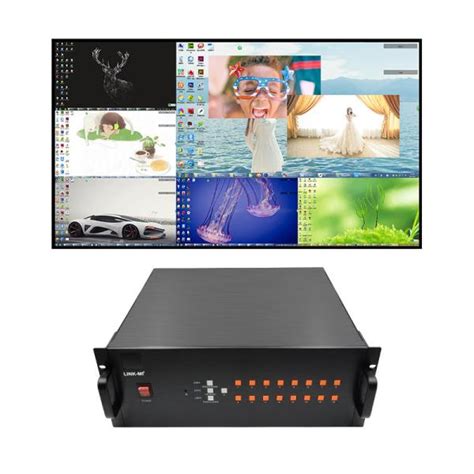 8x1 Hdmi Quad Multiviewer 1080p Multiple Signal Vga Cvbs Input Auto